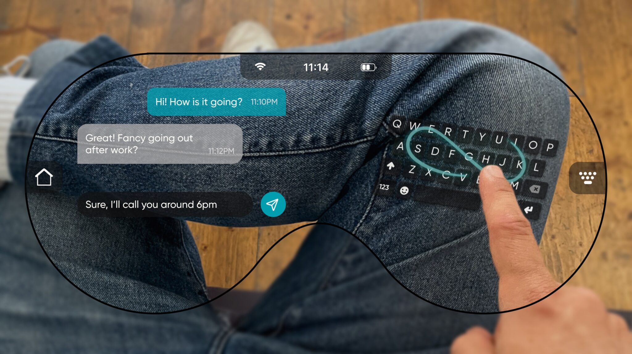 Blog Virtual Typing For Spatial Computing With Fleksys Predictive Keyboard Sdk