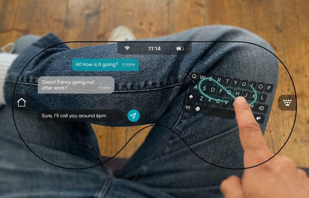 Augmented Reality Virtual Keyboard by Fleksy